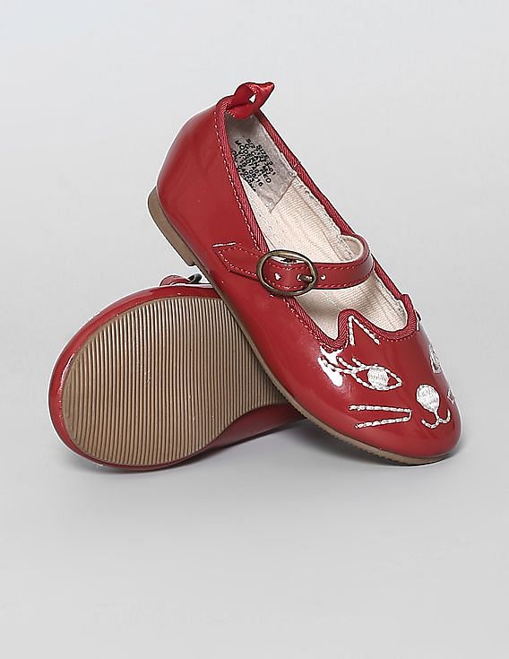 Buy GAP Girls Red Cat Mary Jane Flats NNNOW