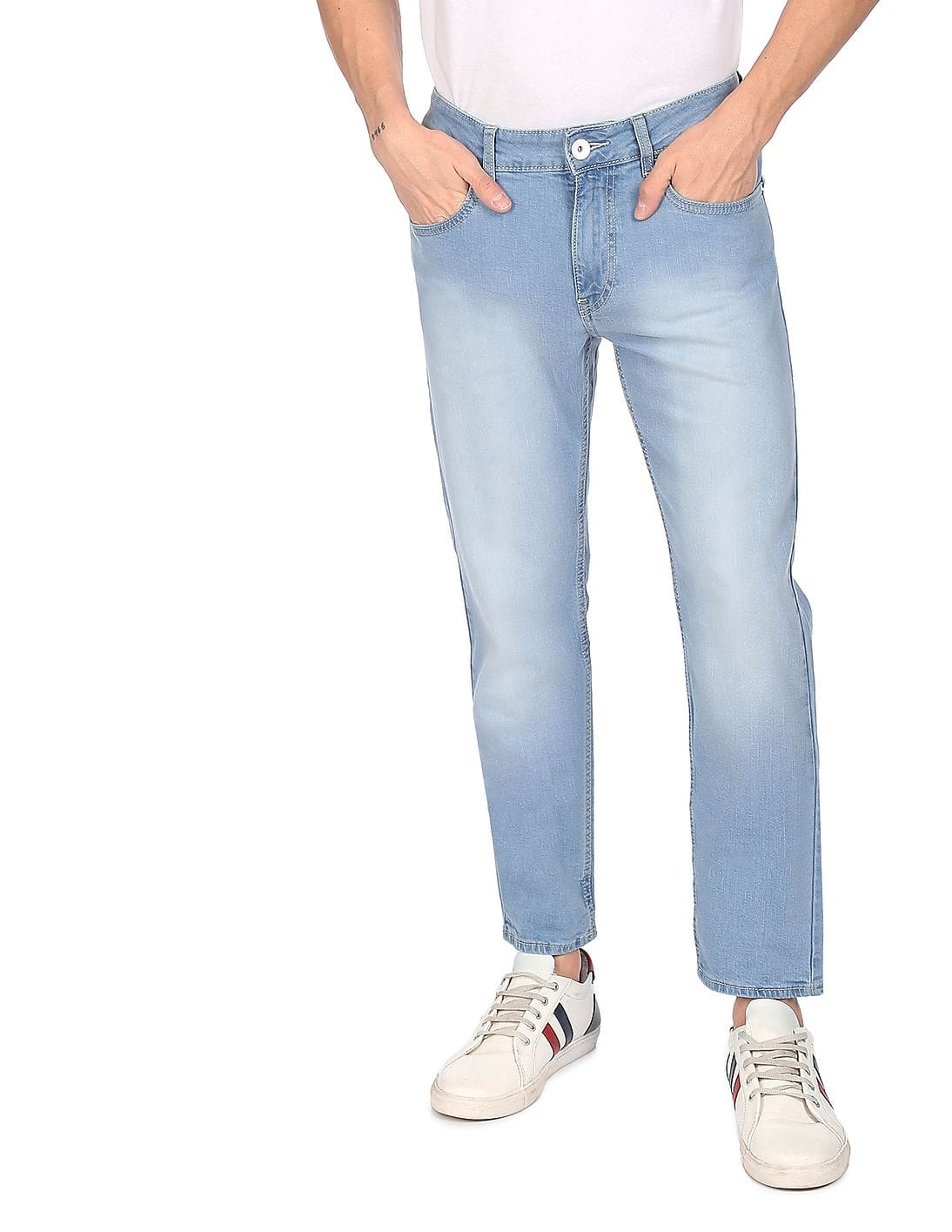 Buy Flying Machine Michael Slim Tapered Fit Mid Rise Jeans - NNNOW.com