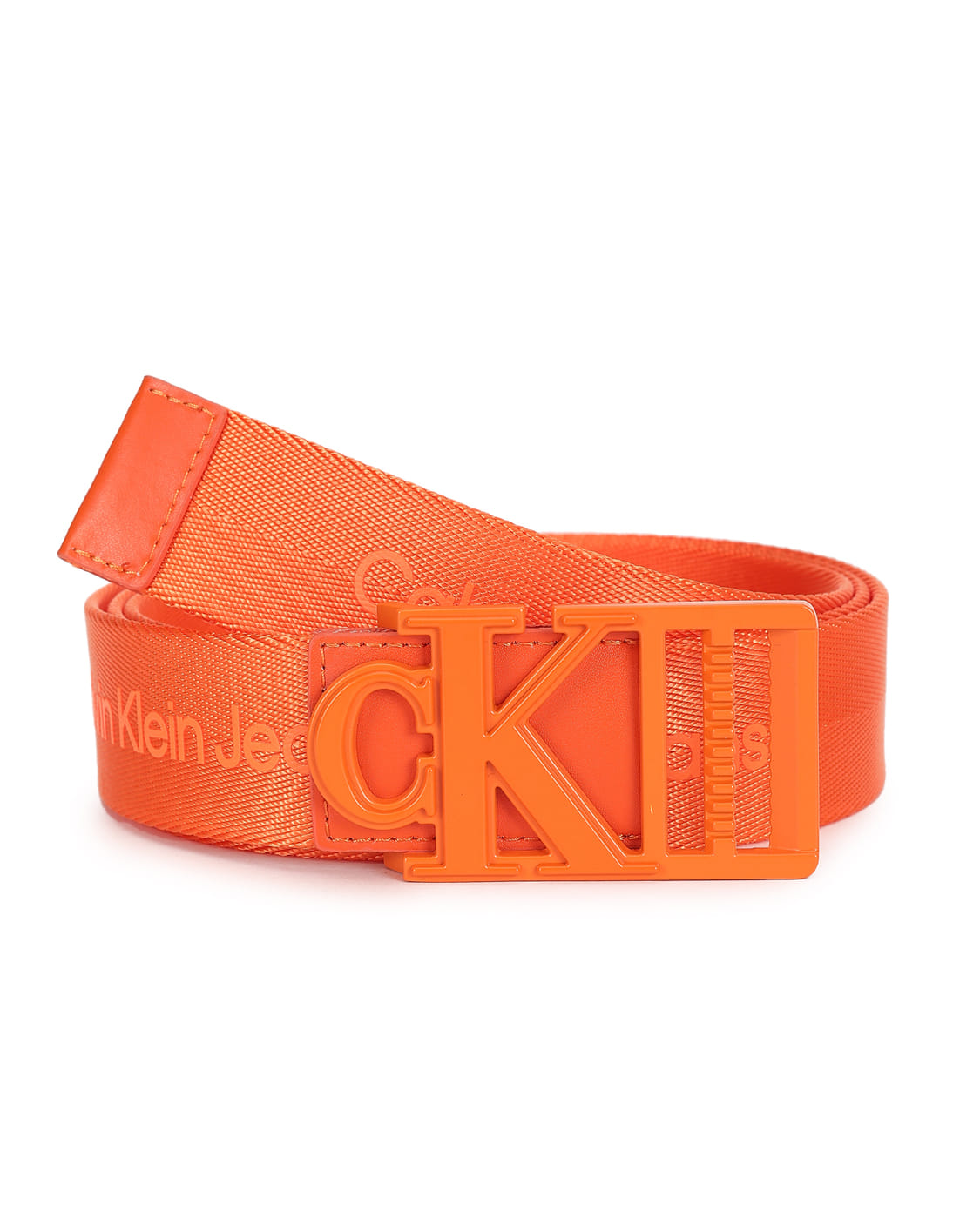 Buy Calvin Klein Monogram Logo Webbing Belt - NNNOW.com
